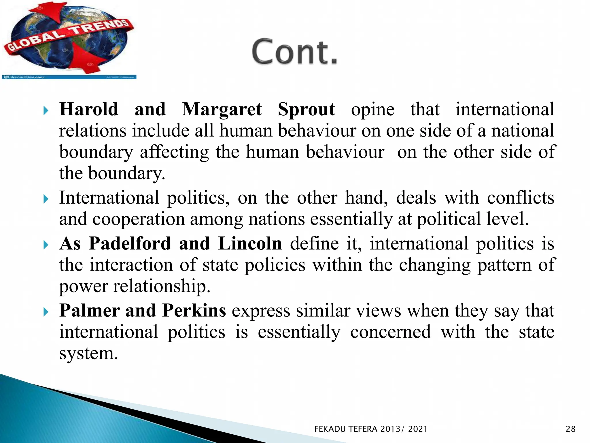 Global Trends chapter one POWER POINT PRESENTASTION | PPTX