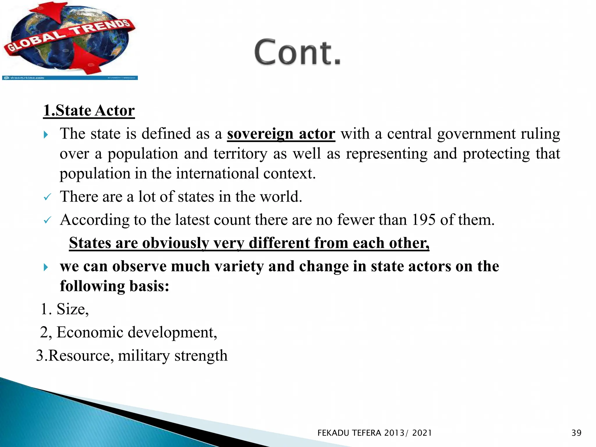 Global Trends chapter one POWER POINT PRESENTASTION | PPTX