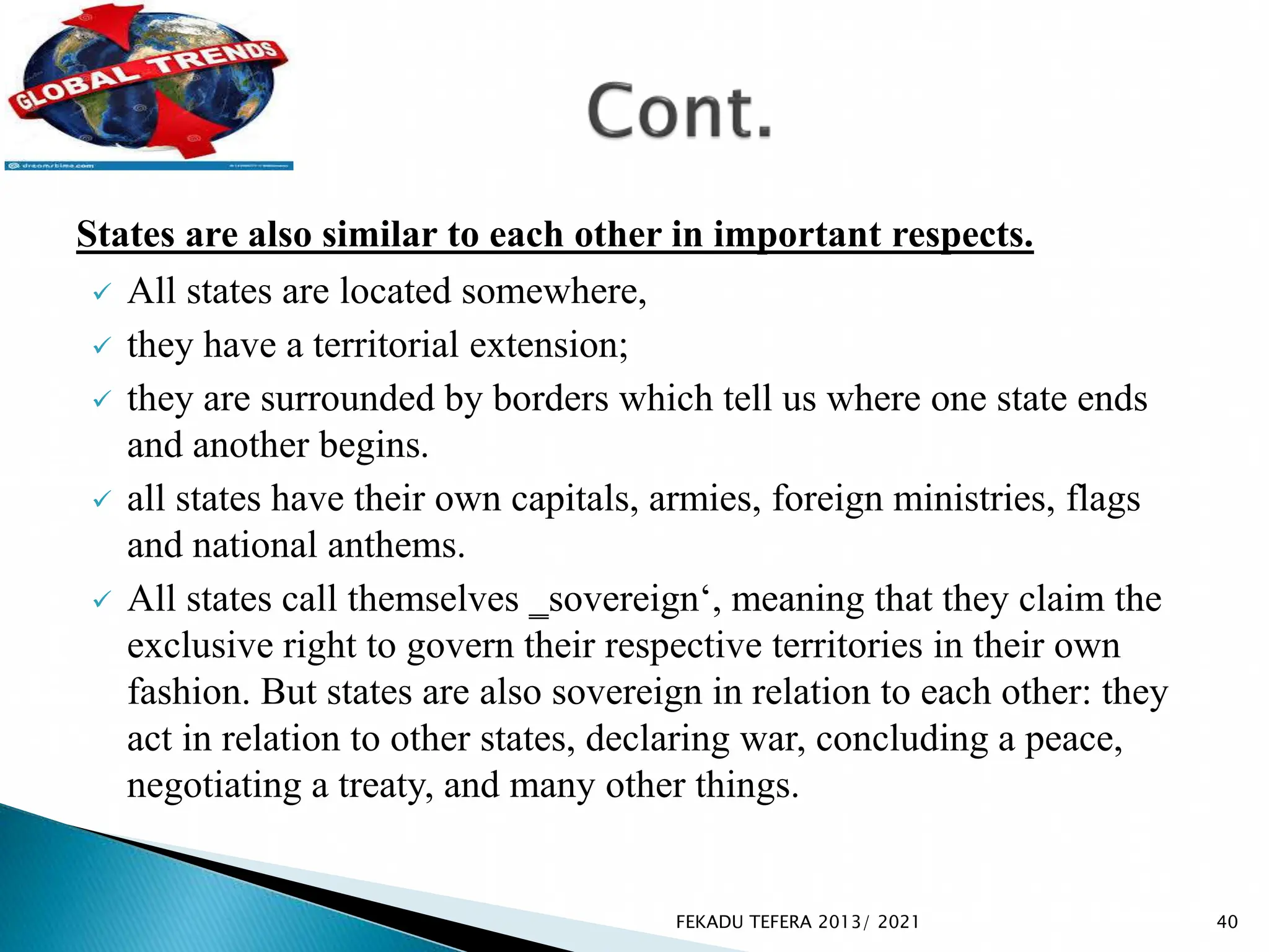 Global Trends chapter one POWER POINT PRESENTASTION | PPTX