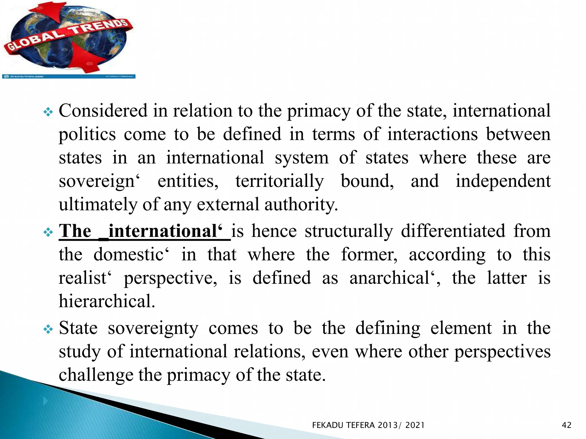 Global Trends chapter one POWER POINT PRESENTASTION | PPTX