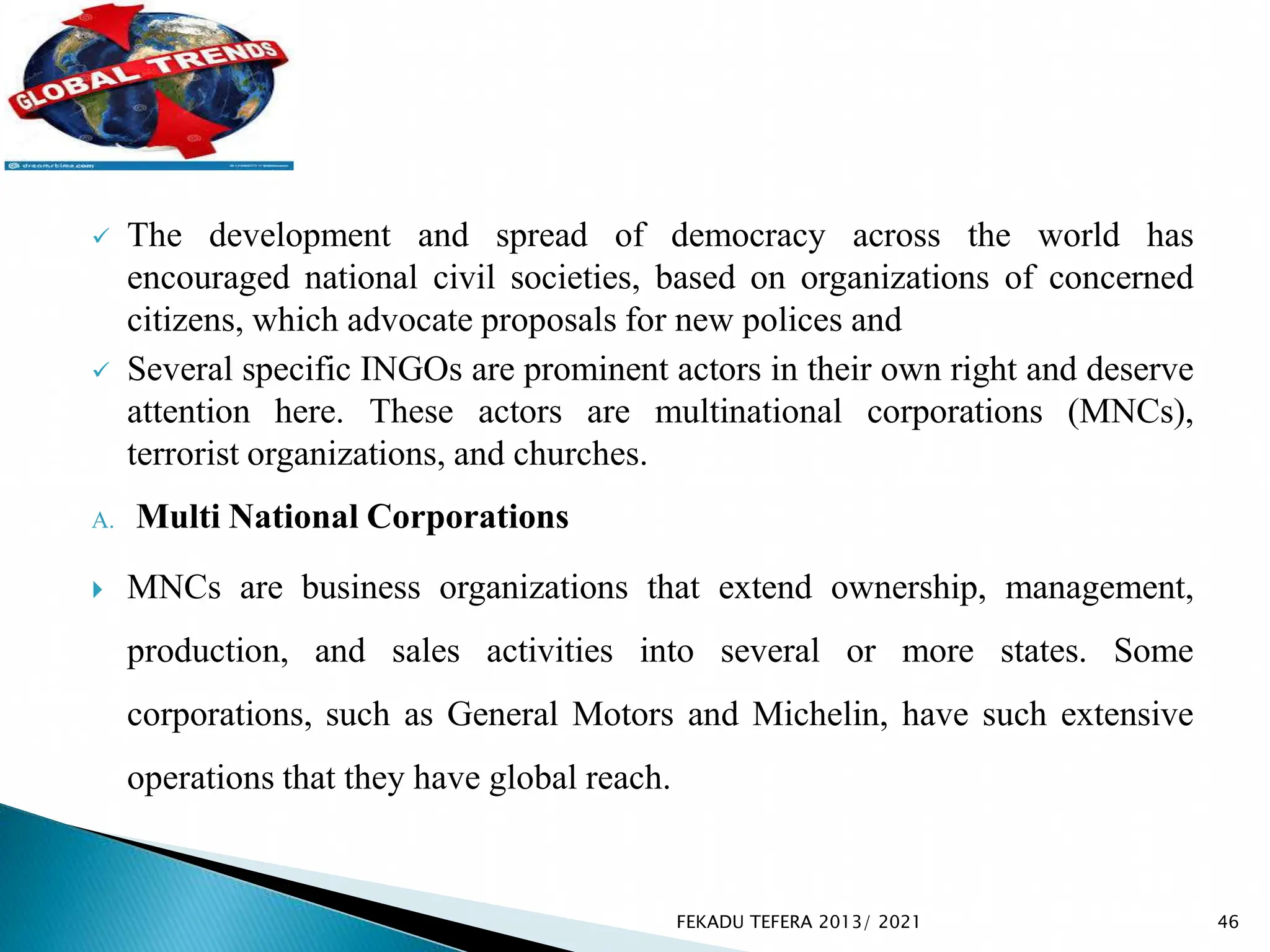 Global Trends chapter one POWER POINT PRESENTASTION | PPTX