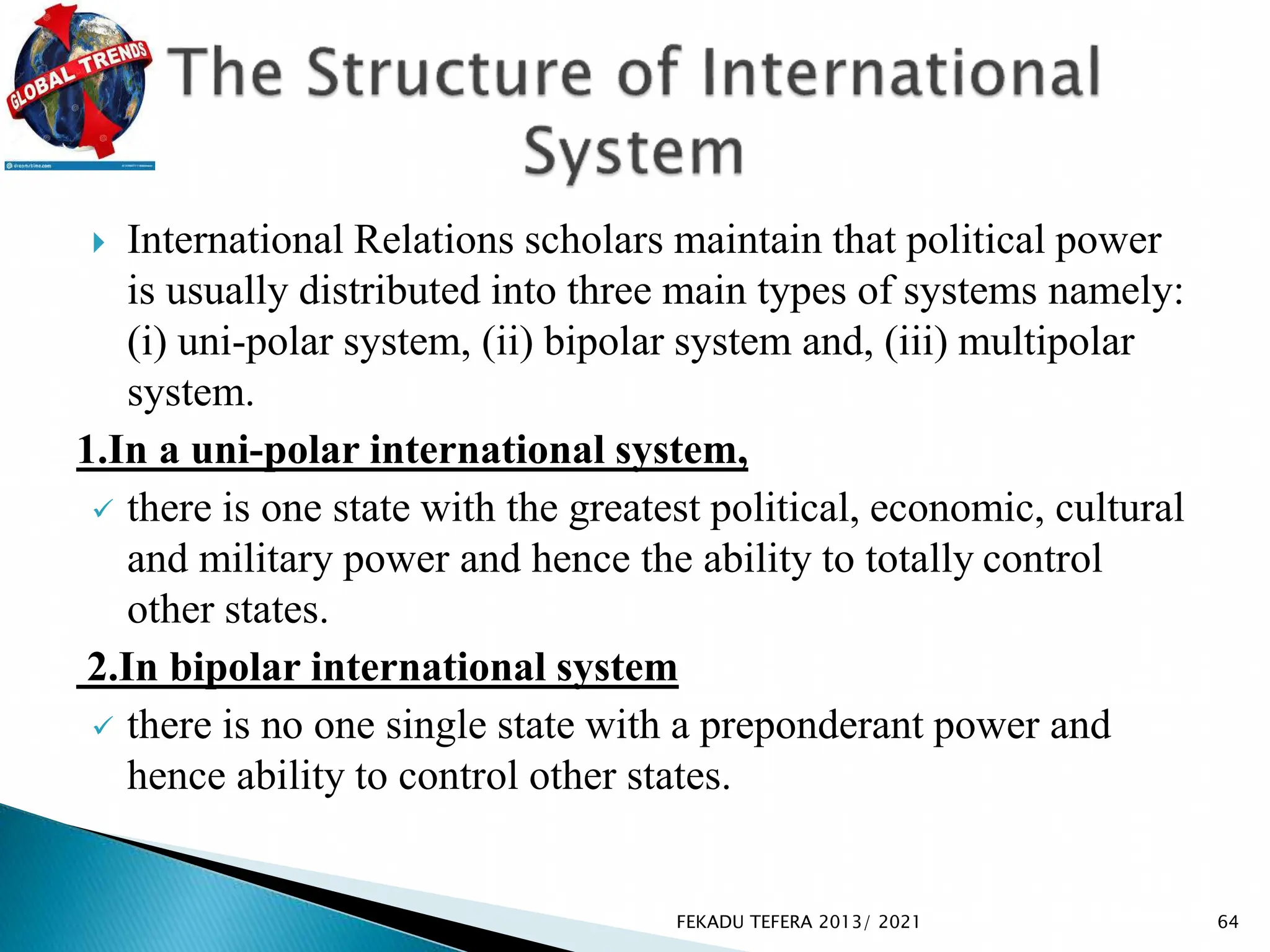 Global Trends chapter one POWER POINT PRESENTASTION | PPTX