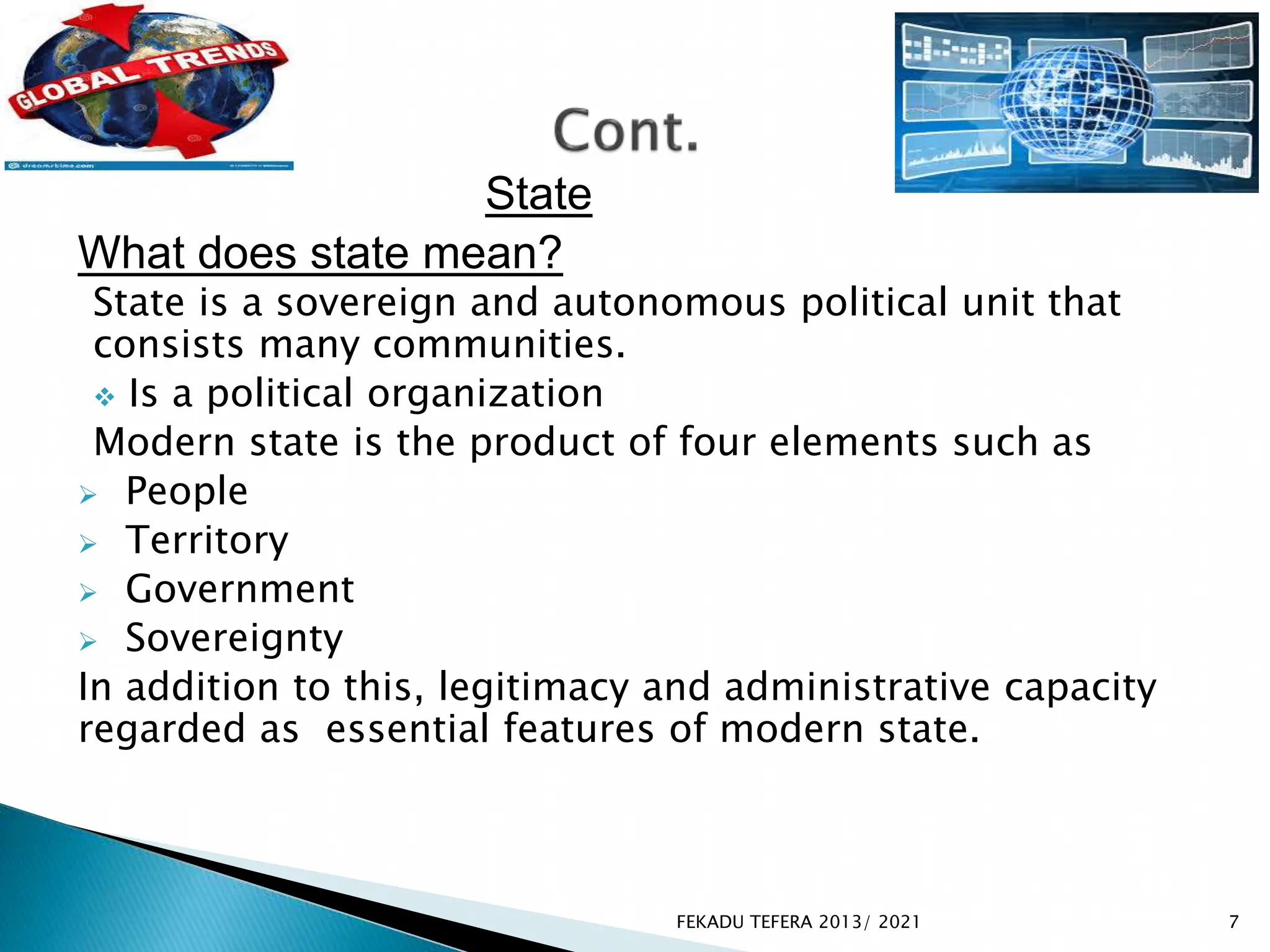 Global Trends chapter one POWER POINT PRESENTASTION | PPTX