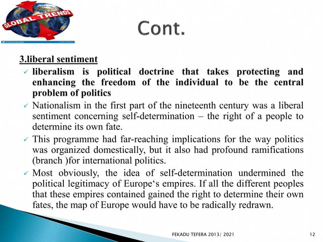 Global Trends chapter one POWER POINT PRESENTASTION | PPTX