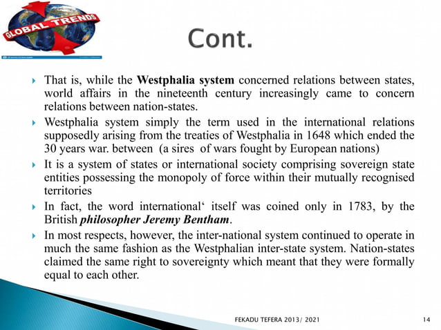 Global Trends chapter one POWER POINT PRESENTASTION | PPTX