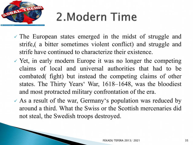 Global Trends chapter one POWER POINT PRESENTASTION | PPTX