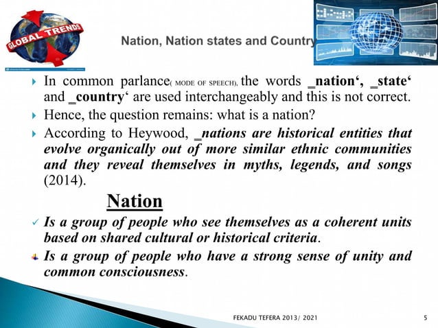 Global Trends chapter one POWER POINT PRESENTASTION | PPTX