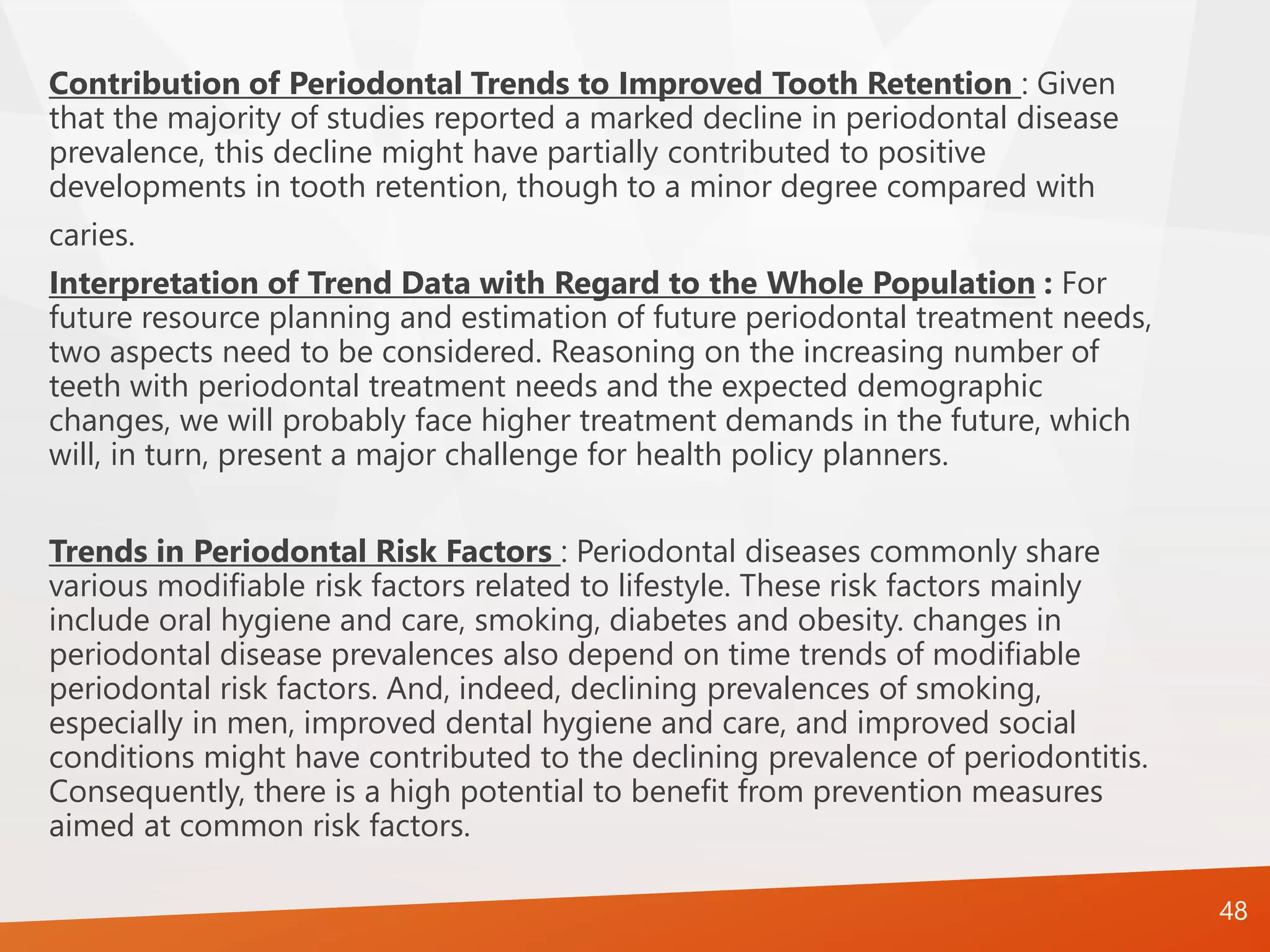 Global trends in oral diseases with emphasis on 1 | PPTX