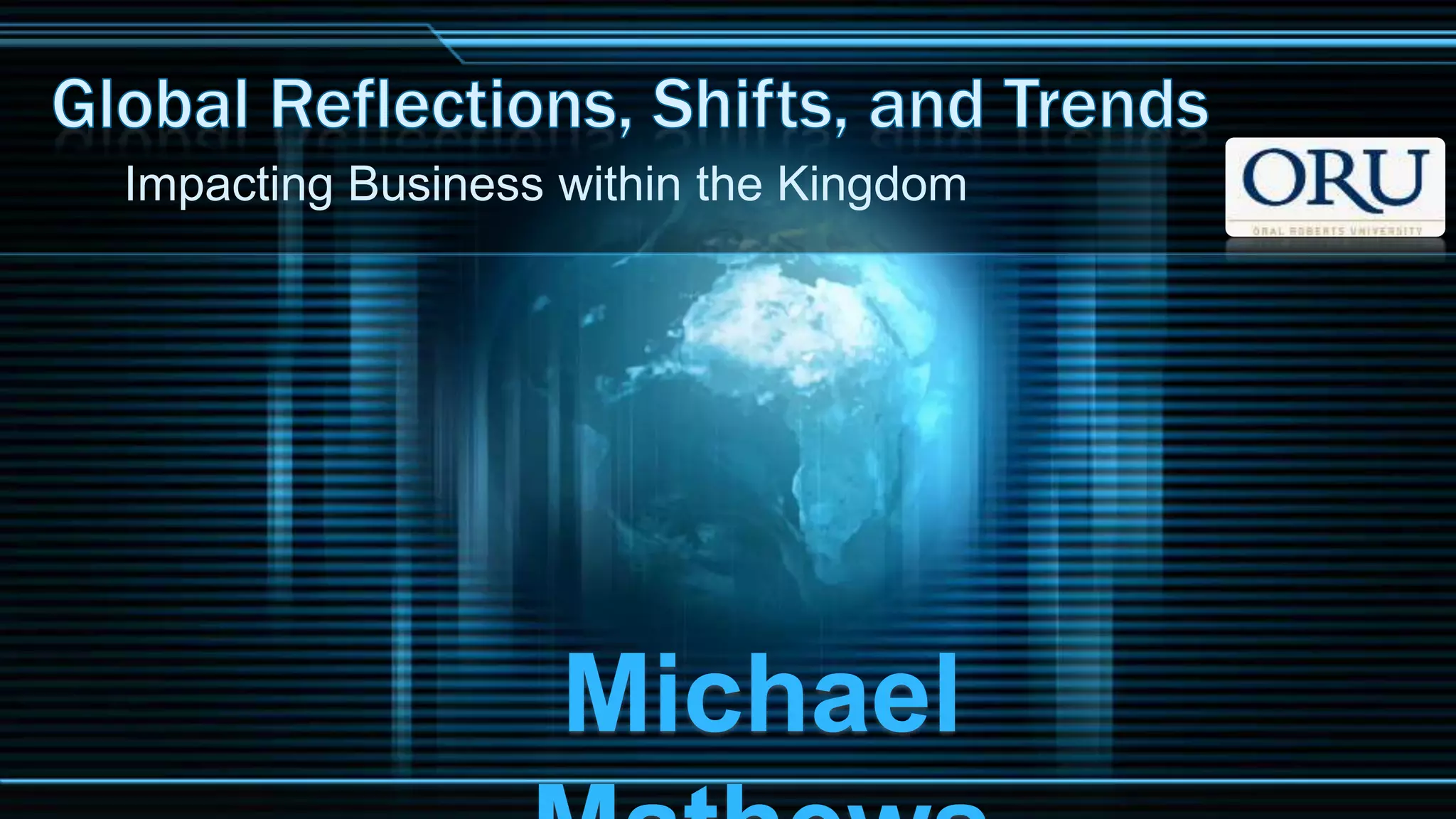 Global trends 2020-2040 | PPTX