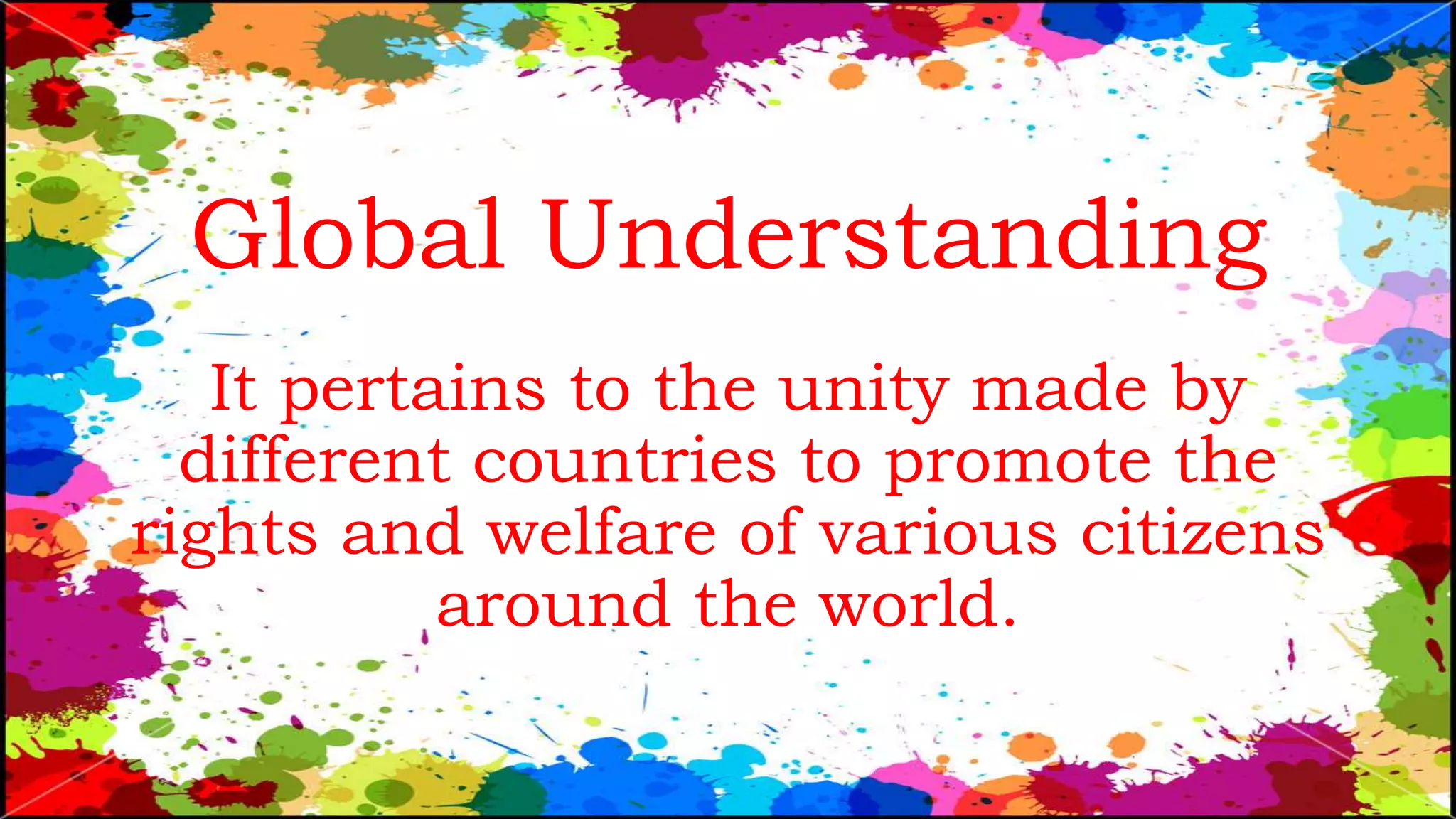 Global understanding | PPTX