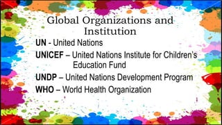 Global understanding | PPTX