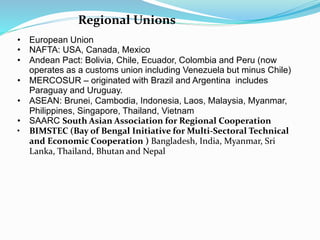 Global unions, regional integration and framework agreements | PPTX