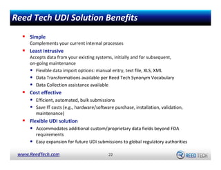 Global unique device identification database (gudid) and udi | PPT