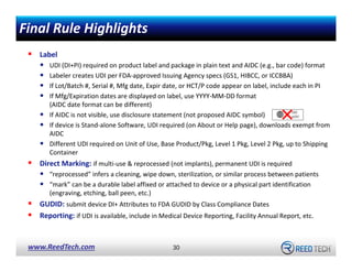 Global unique device identification database (gudid) and udi | PPT