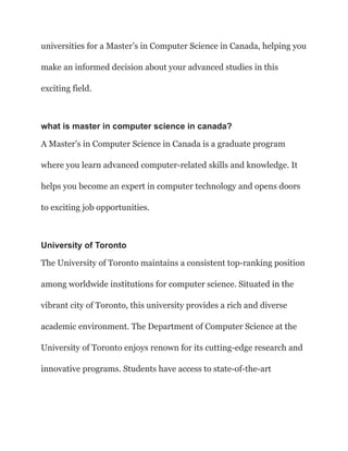 Global Universities for a Masters in Computer Science.pdf