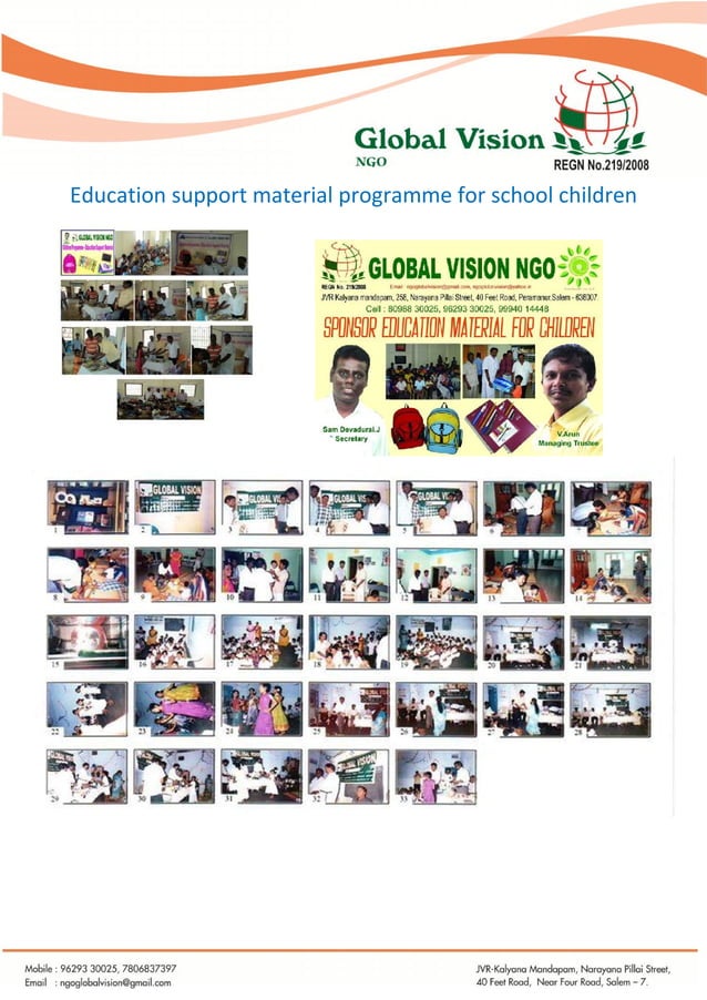 Global vision ngo activity | PDF | Non-Profit Organizations | Industries