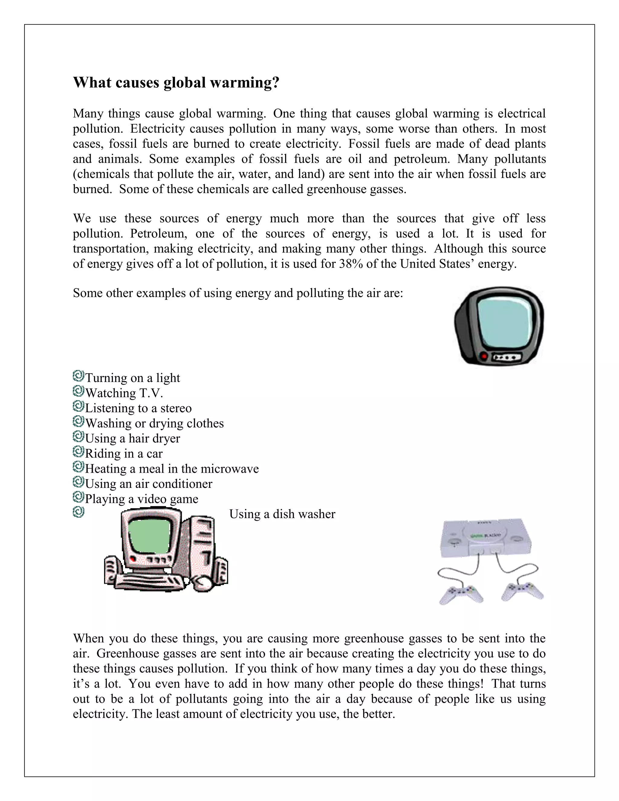 Global Warming Project | DOC