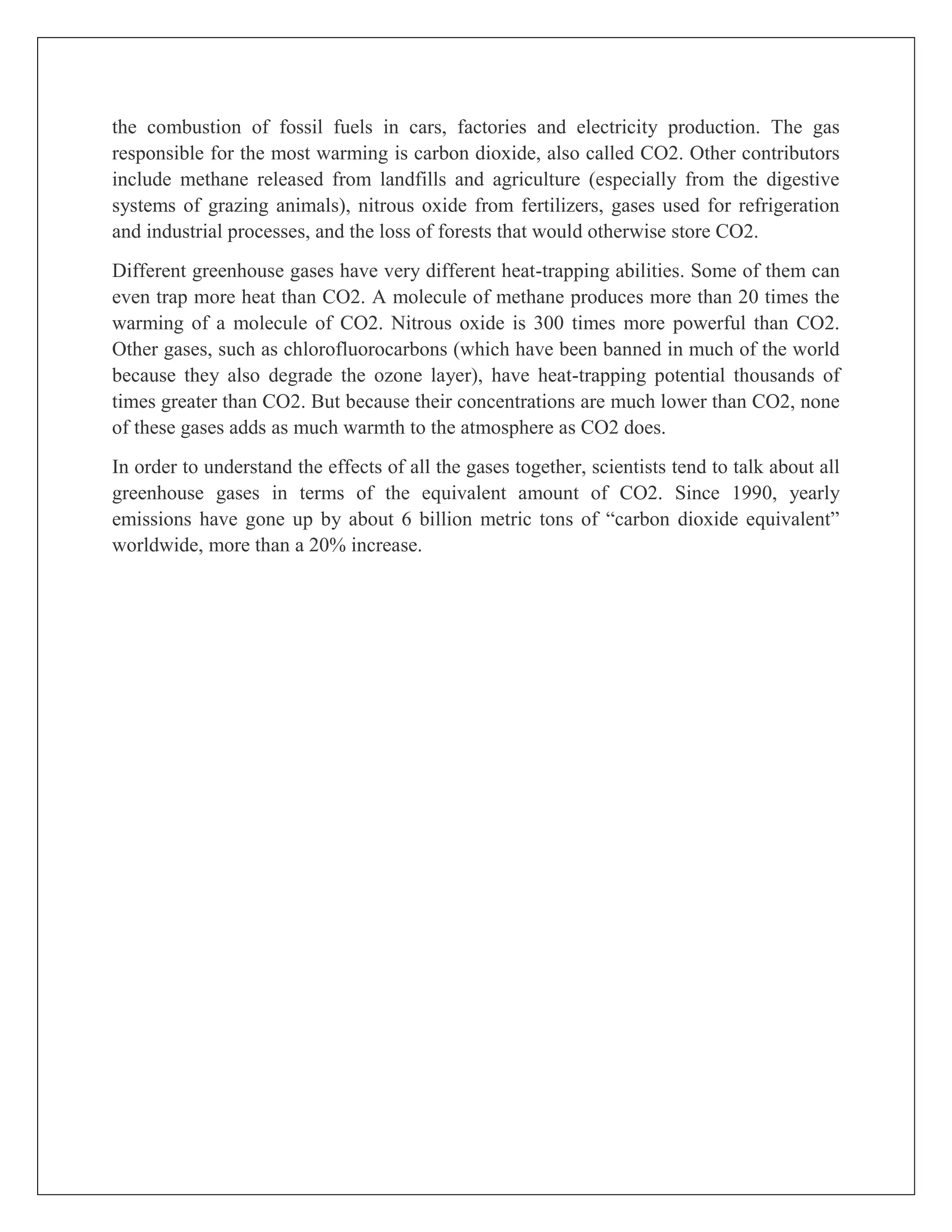 Global Warming Project | DOC