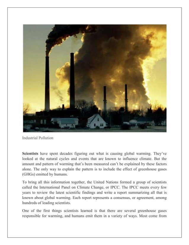 Global Warming Project | DOC | Geography | Science