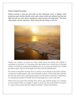 Global Warming Project | DOC
