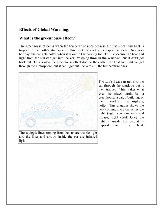 Global Warming Project | DOC | Geography | Science