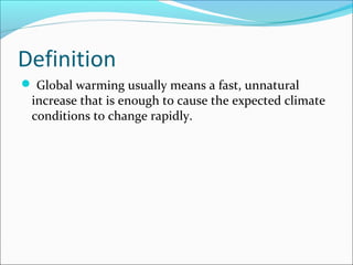 Global warming | PPT