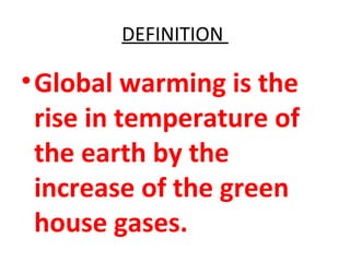 Global warming | PPT
