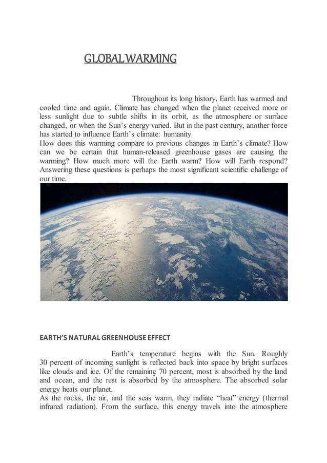 Global warming | PDF
