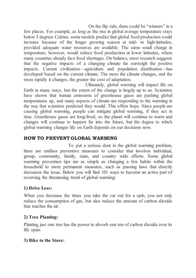 Global warming | PDF