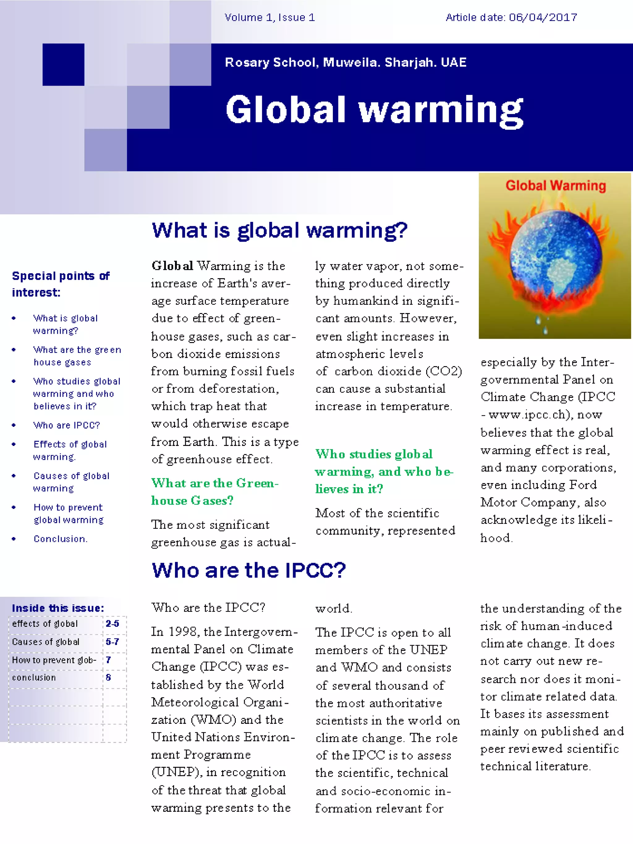Global warming | PPTX