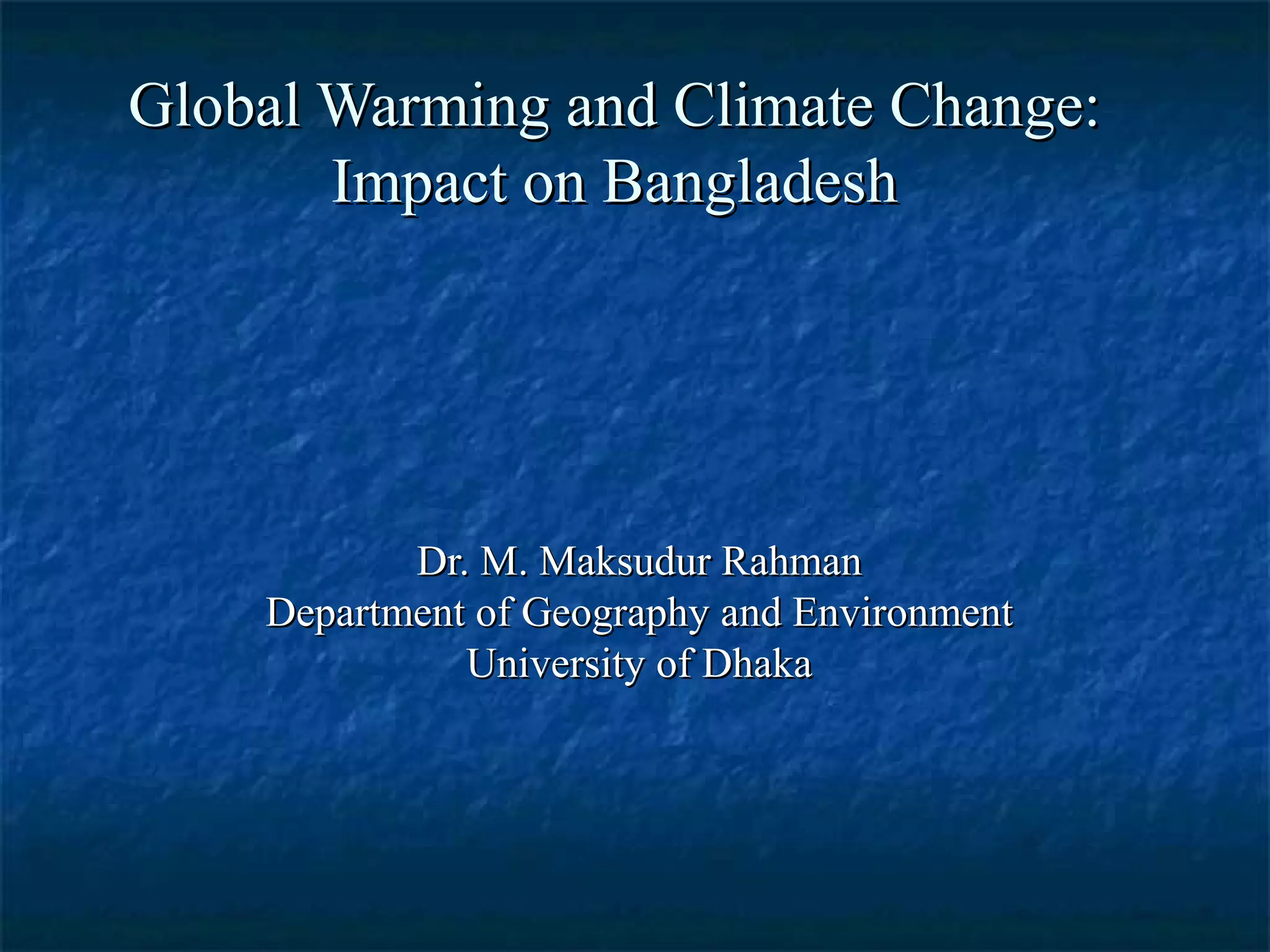 Global warming-Climate Geography | PPT