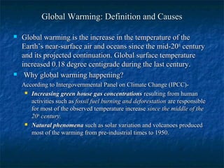 Global warming-Climate Geography | PPT
