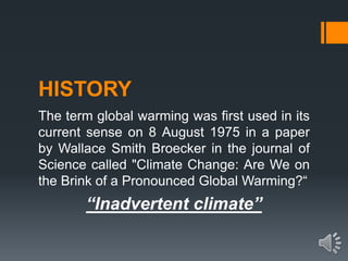 Global warming | PPTX