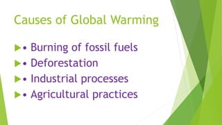 GLOBAL WARMING and its adverse effectspptx | PPT