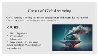 Global warming in evironmental science edu | PPTX