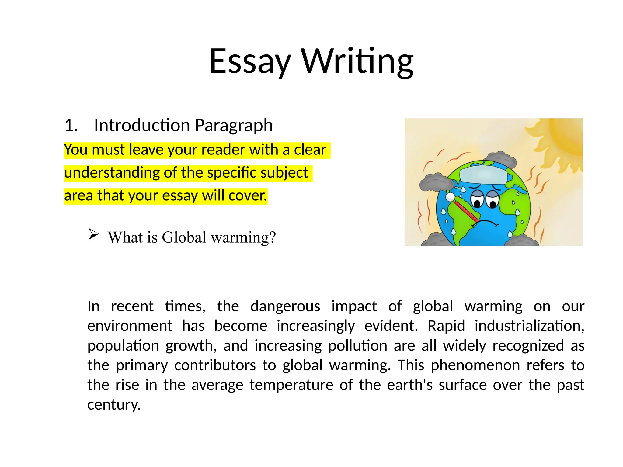 Global warming Introduction paragraph.pptx | Free Download