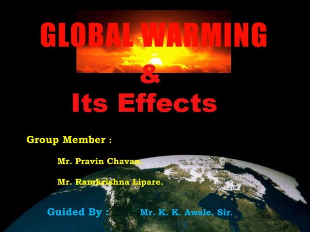 Global warming_pavan .ppt