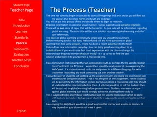 Global Warming Web Quest | PPT | Desktop Publishing | Computer Software ...