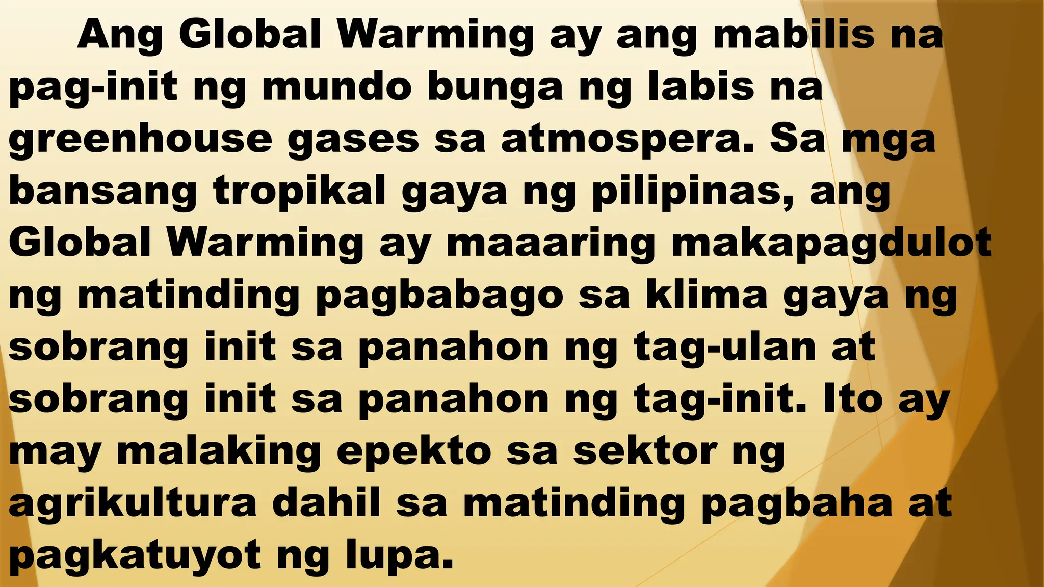 global warming GRADE 8 FILIPINO | PPTX
