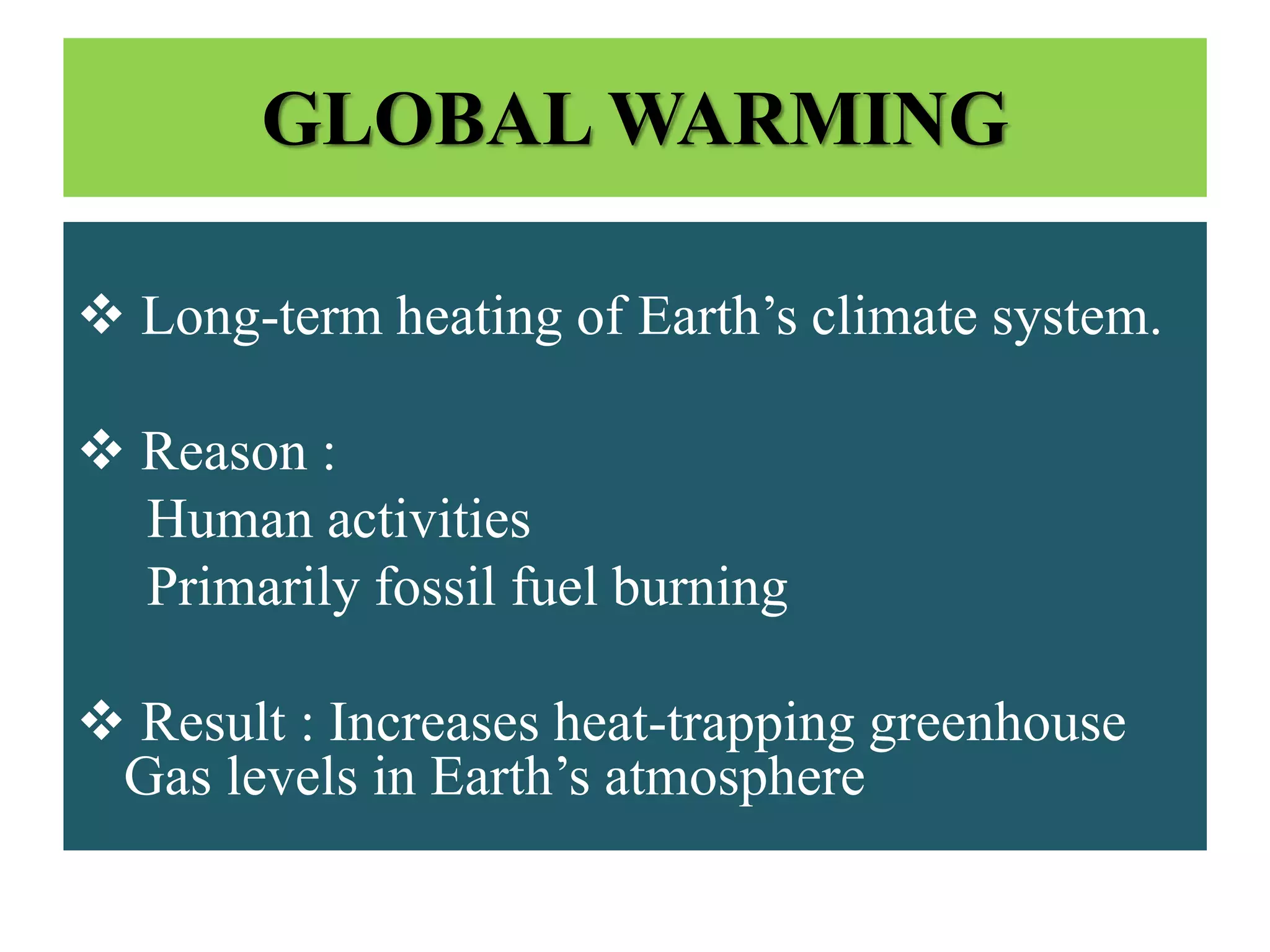 Global warming and climate change | PPTX