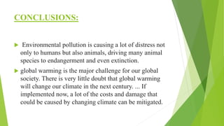 Global warming and environmental pollution | PPT