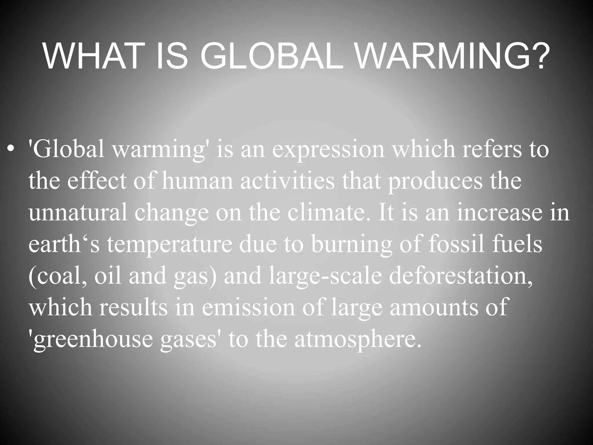 Global warming and its effects | PPTX