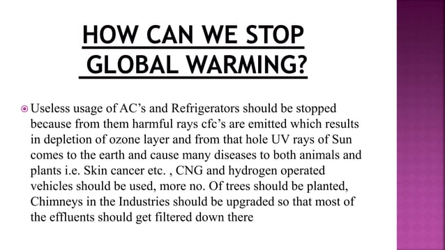 Global warming Assignment.pptx