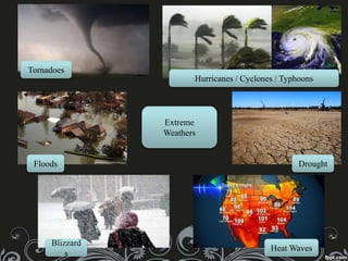 Extreme weather caused by global warming | PPTX