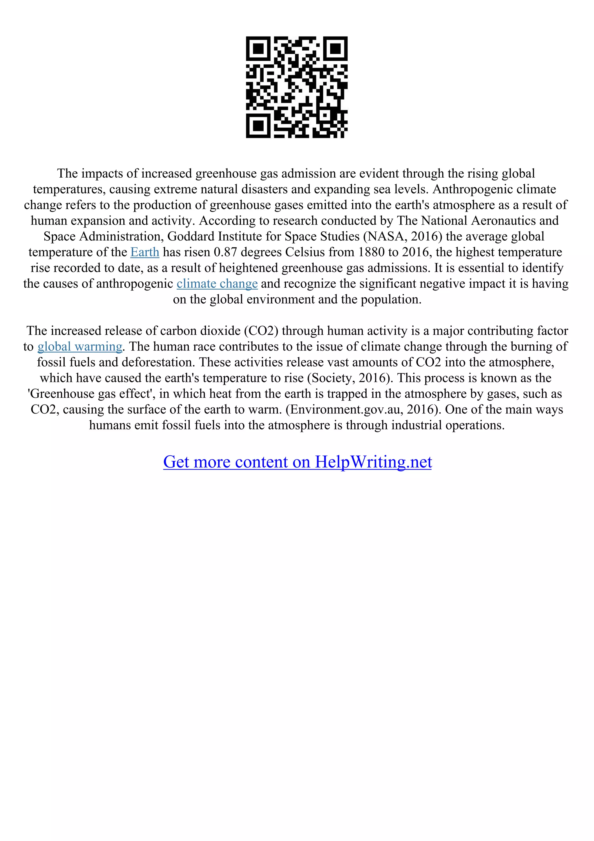 Global Warming Effects Essay | PDF