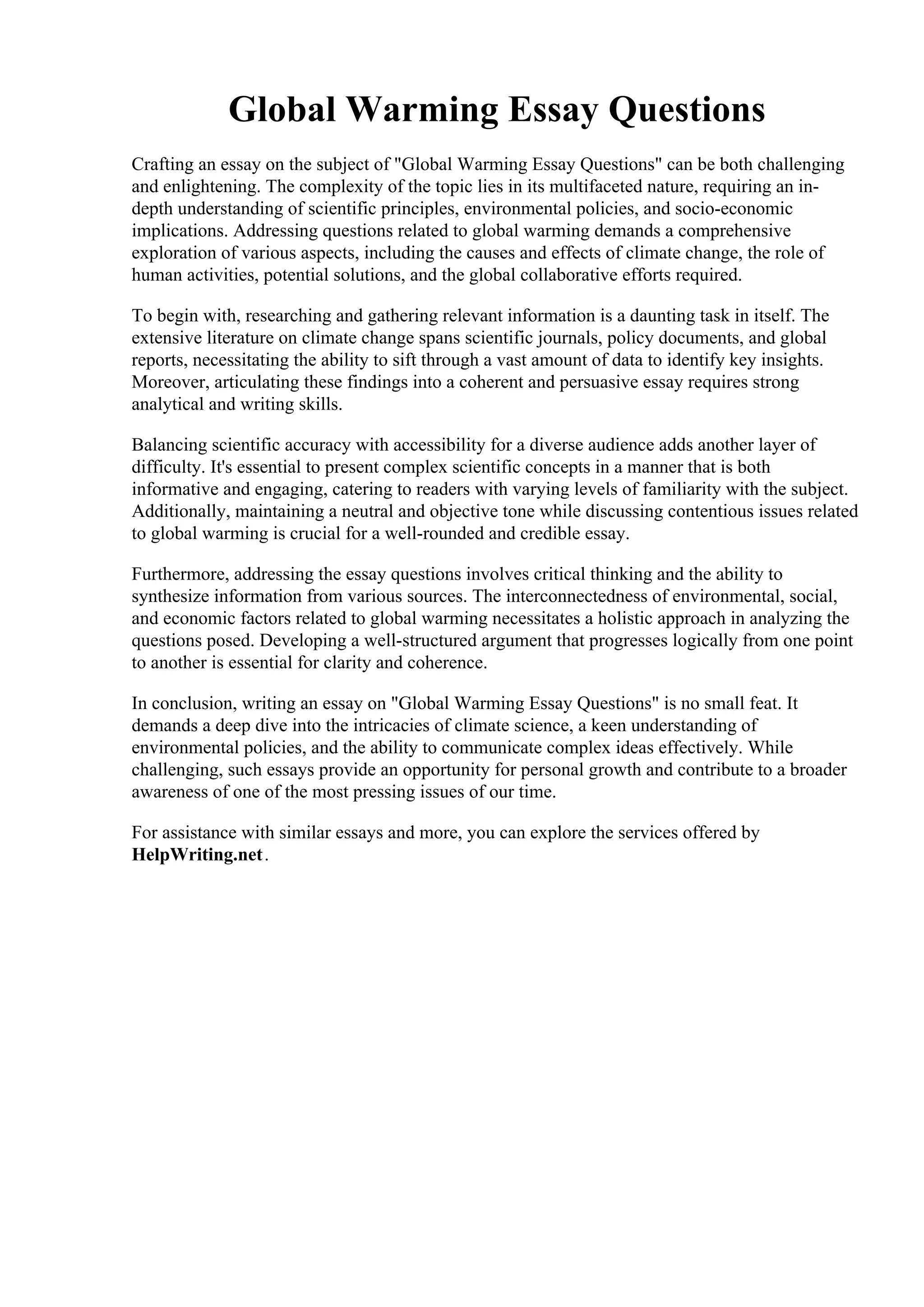 Global Warming Essay Questions.pdf