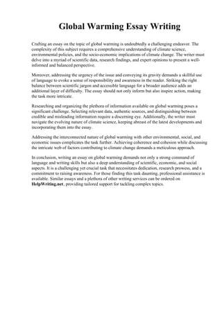 Global Warming Essay Writing.pdf