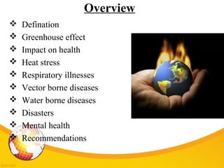 Global warming impact on health | PPT