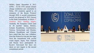 Global warming & kyoto protocol | PPTX
