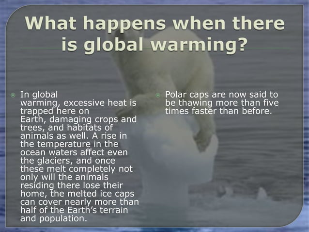 Global warming lesson | PPT